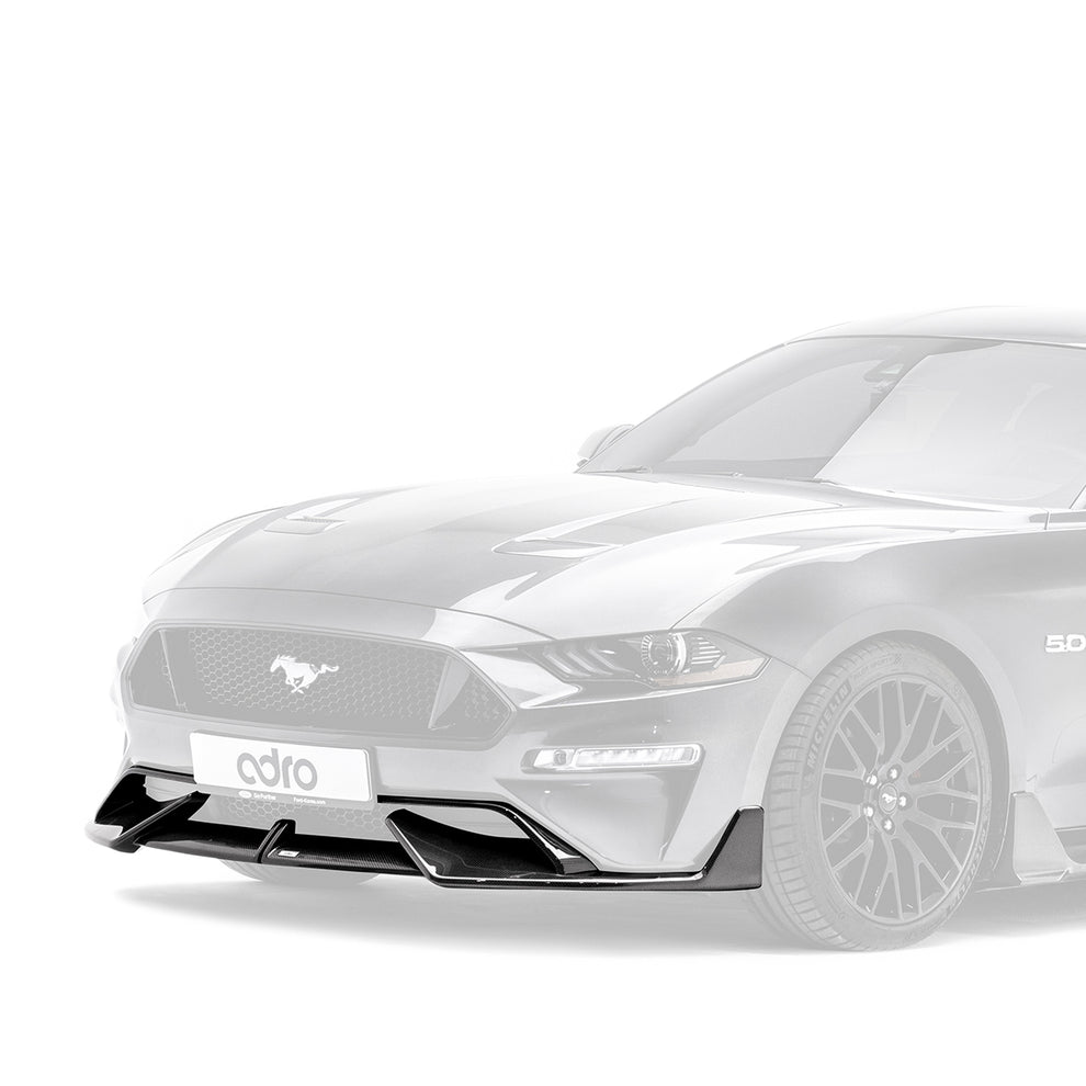 FORD MUSTANG CARBON FIBER UPPER + LOWER LIP SET – ADRO GLOBAL